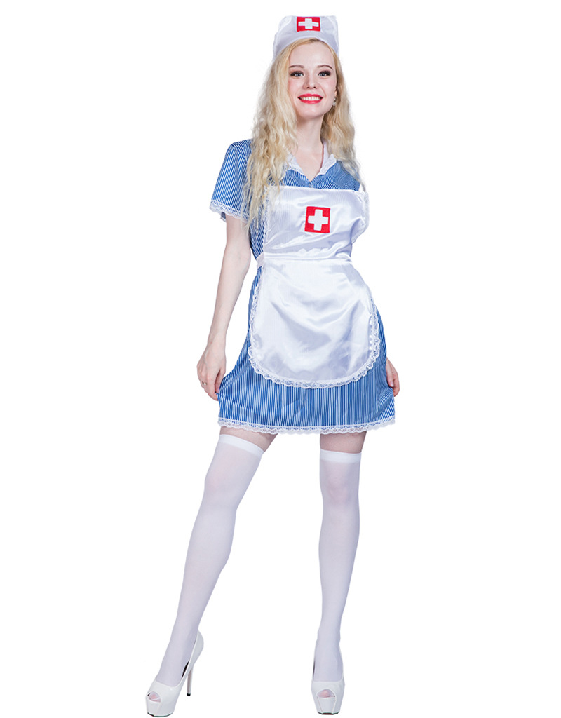 Halloween Sexy Nurse Costume Doctor Uniform Fancy Dress Lady Girl