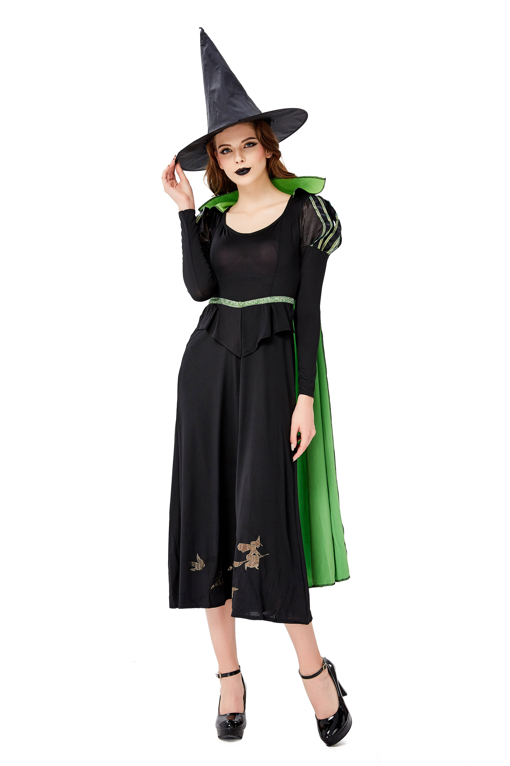 Women Halloween Costume Adult Wicked Witch Dress Devil And Witch 2019